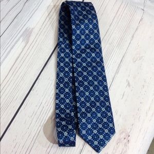 countess mara | Accessories | Countess Mara Necktie Silk Blue Print ...